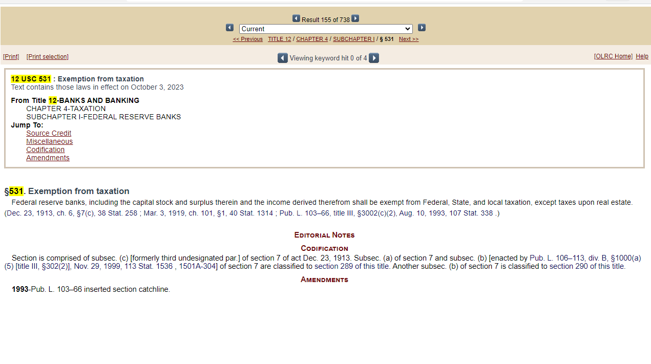 12 USC 531. You might want to check this out and redo your w4’s ...